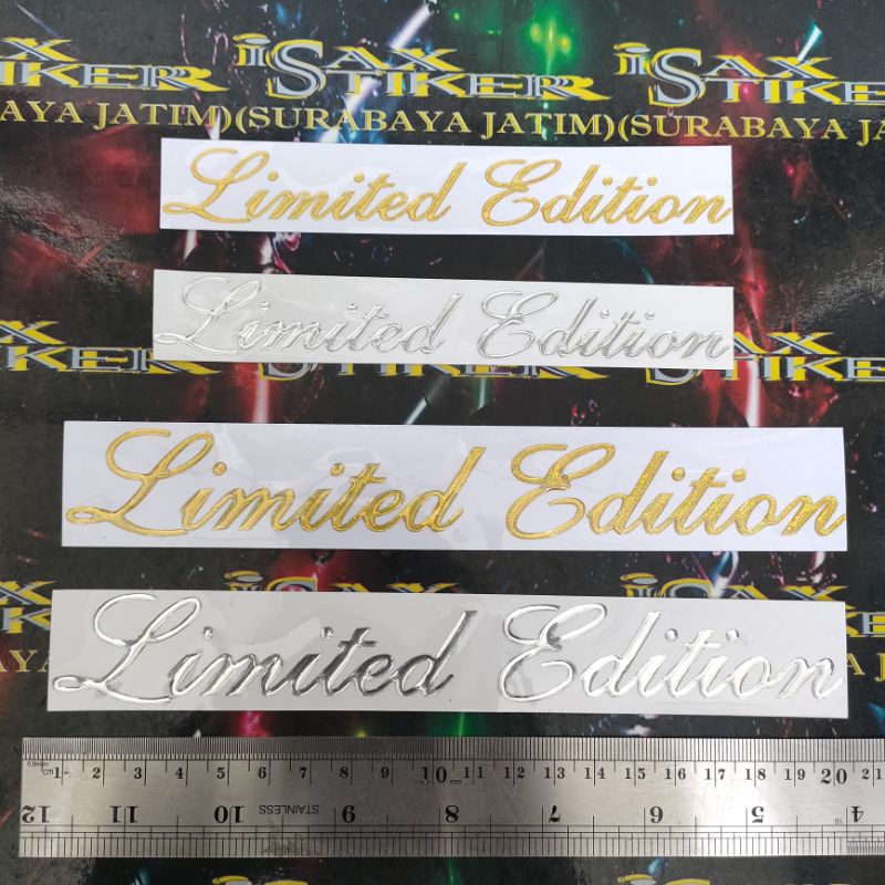 Thick Embossed limited edition Embossed Stickers | Shopee Malaysia