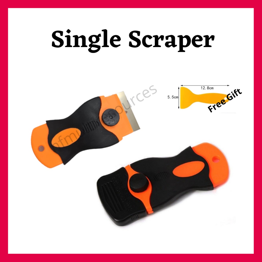 Scraper Tinted Tools Razor Blade Metal Plastic Pisau Pembersih Window ...