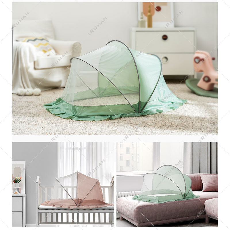 Crib mosquito nets children baby foldable mosquito nets newborn yurts ...