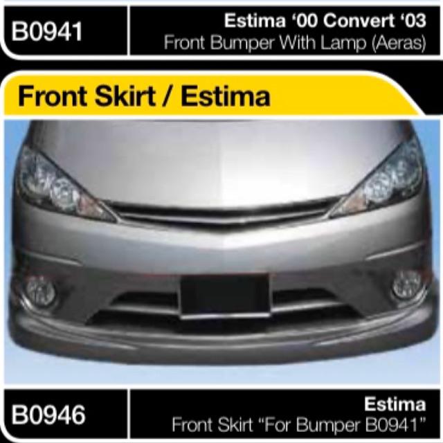 Toyota estima acr30 aeras bodykit body kit front side rear bumper skirt ...