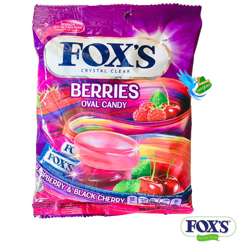 FOX'S Crystal Clear Candy- Fruits | Berries | Fruity Mints | Lemon ...