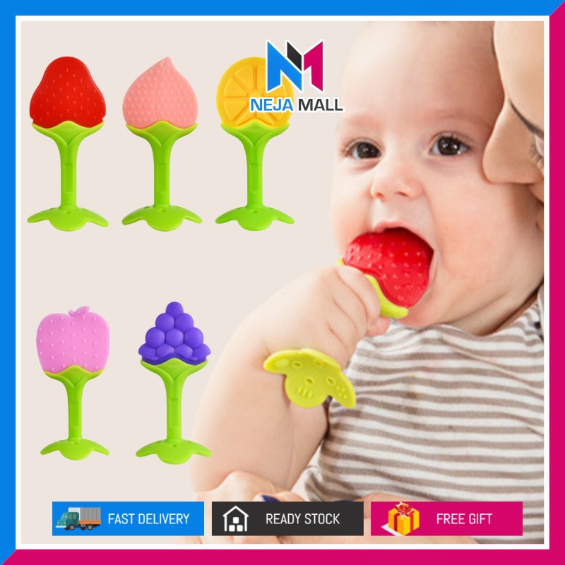 NEJA Newborn Baby Soft Silicone Baby Teether Rubber Toys Teething ...