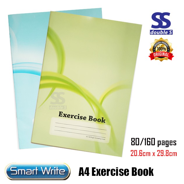 A4 Exercise Book/Buku Latihan Smart Write/Write On/80/100 pages ...