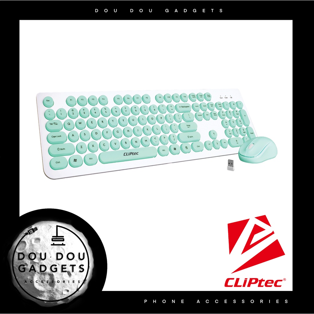 CLIPTEC Wireless Keyboard And Mouse Combo Set 无线键盘与滑鼠整套 ( YOUNG AIR ...