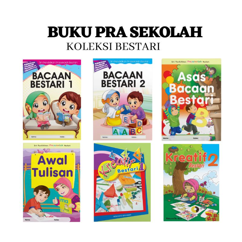 Buku Bacaan Bestari | Latihan Pra Sekolah 4 hingga 6Tahun | Tadika Pre ...