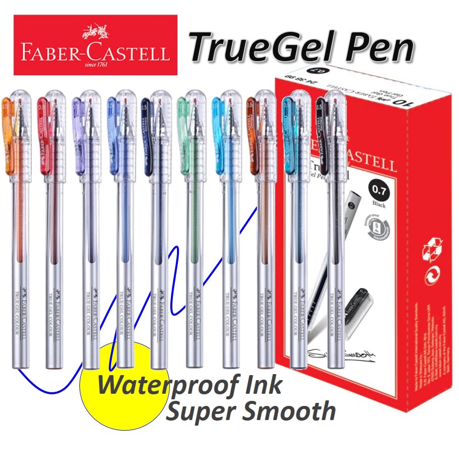 Faber Castell True Gel Pen - 0.5mm / 0.7mm Assorted Colors | Shopee Malaysia