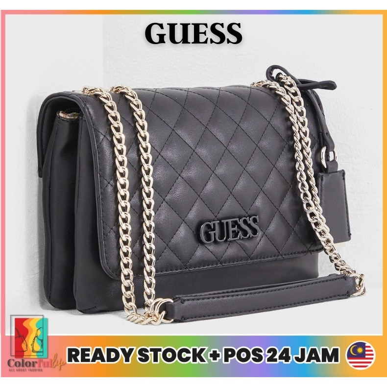 Guess Handbag Women Chain Bag Crossbody Bag Shoulder Bag Beg Bahu ...