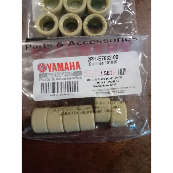 Yamaha roller set weight/flyball for 2PH-E7632-00/MIOi125/M3)6pc in set ...