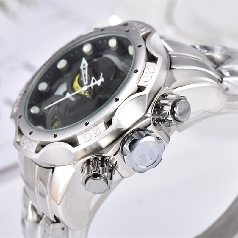 Men's Watch Clown Impor Men's Watch INVI Large Dial Steel Band Sports ...