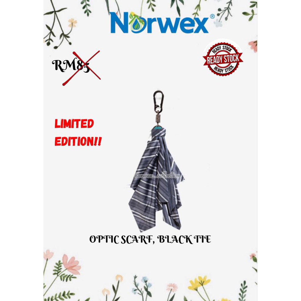 READY STOCK [NORWEX] Optic Scarf Black Tie (Limited Edition) | Shopee ...