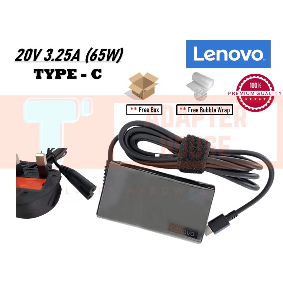 Thinkpad Yoga Charger Type c USB C 65W 20V 3.25A L14 E490 T490 T480 T14 ...