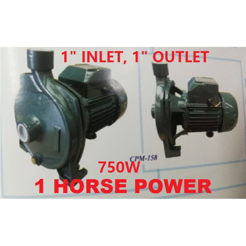 CPM-158 1HP 90L/MIN 36M HEAD CLEAN WATER PUMP CPM158 0.5HP QB-6 ...