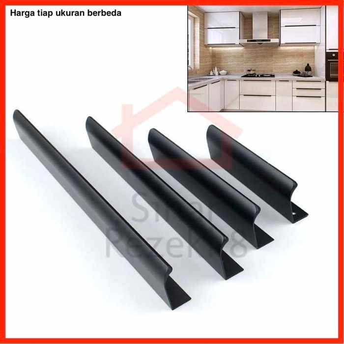 HITAM Pull 6603-320 BLACK BLACK Drawer Handle Minimalist Kitchen ...