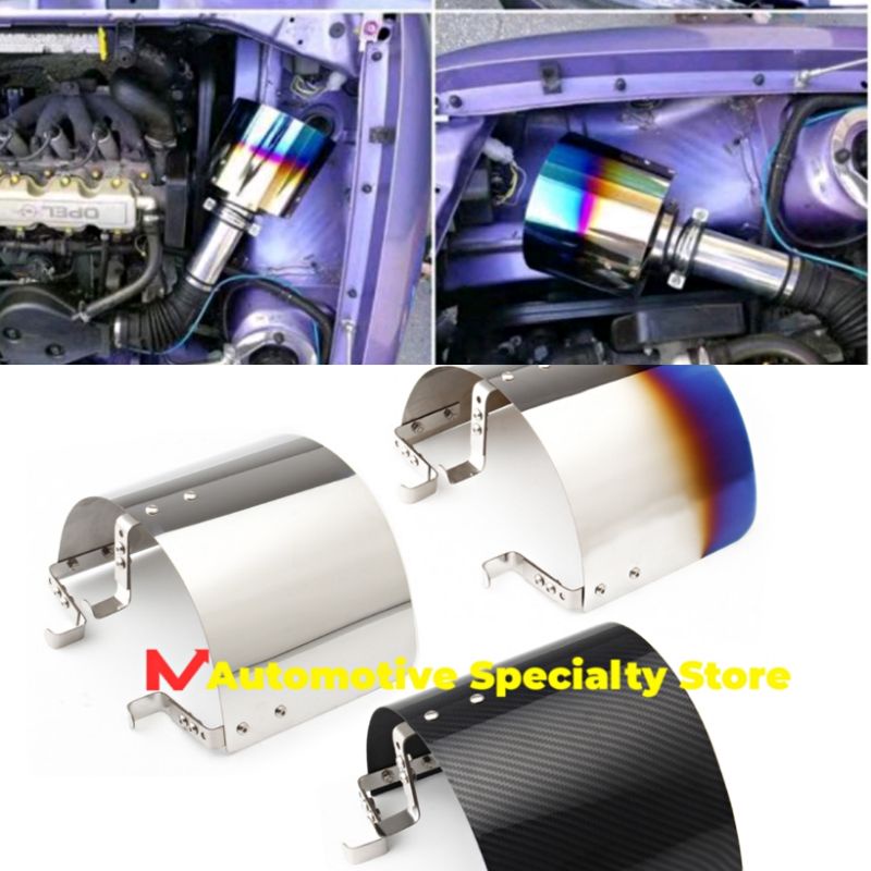 Rainbow Power Flow Racing Pod Air Filter Car Universal Stainless Steel ...