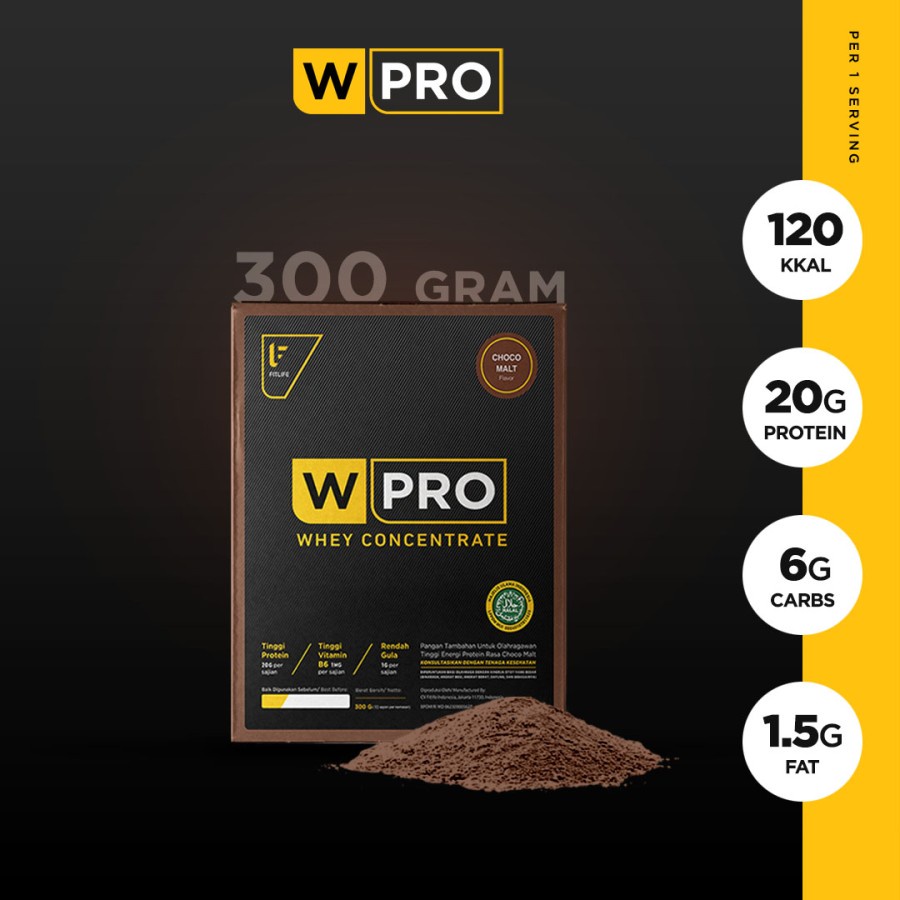 Fitlife WPRO Whey Pro concentrate 300Gr 10 SERV Whey protein ...
