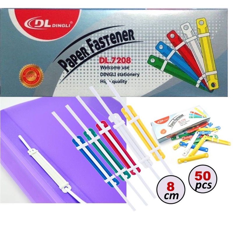 Dingli Paper Fasteners Paper Fasterners 8cm 50 per box (Pengikat ...