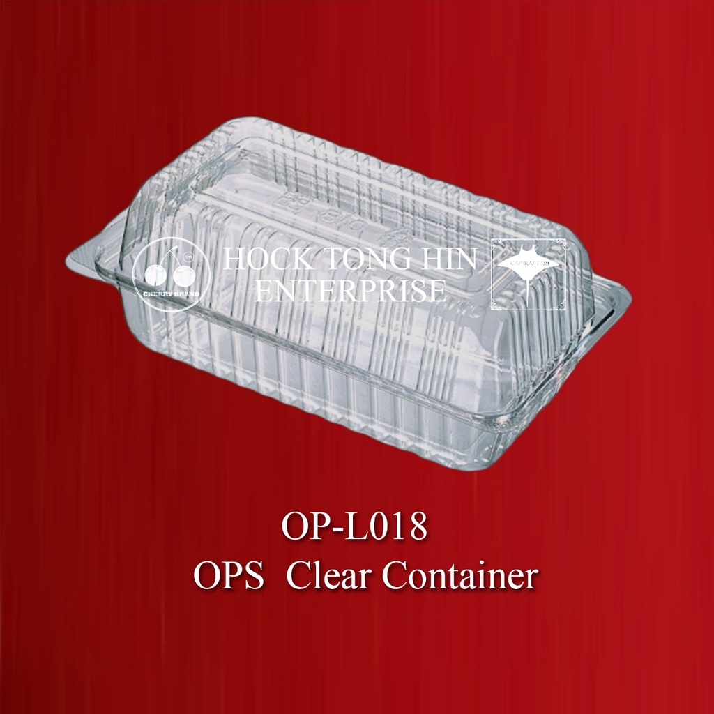 OP-L018 OPS Clear Disposable Container with lock * Bekas Platik Untuk ...