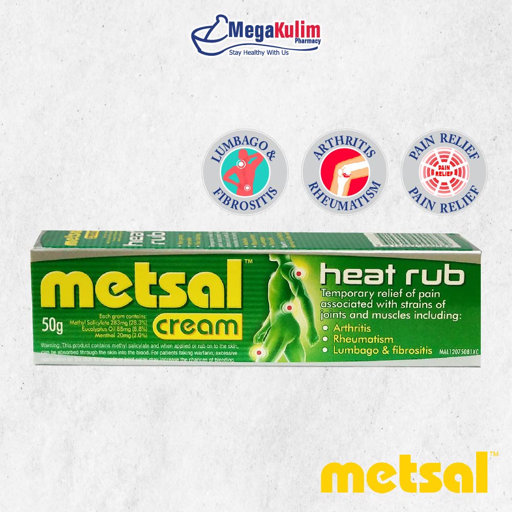 Metsal Heat Rub Cream 50g | Shopee Malaysia