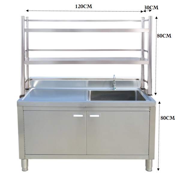 PREMIUM SINK CABINET 120CM 高档不锈钢洗槽柜子 BAR SINKS / BASIN BASUH CUCI HEAVY ...