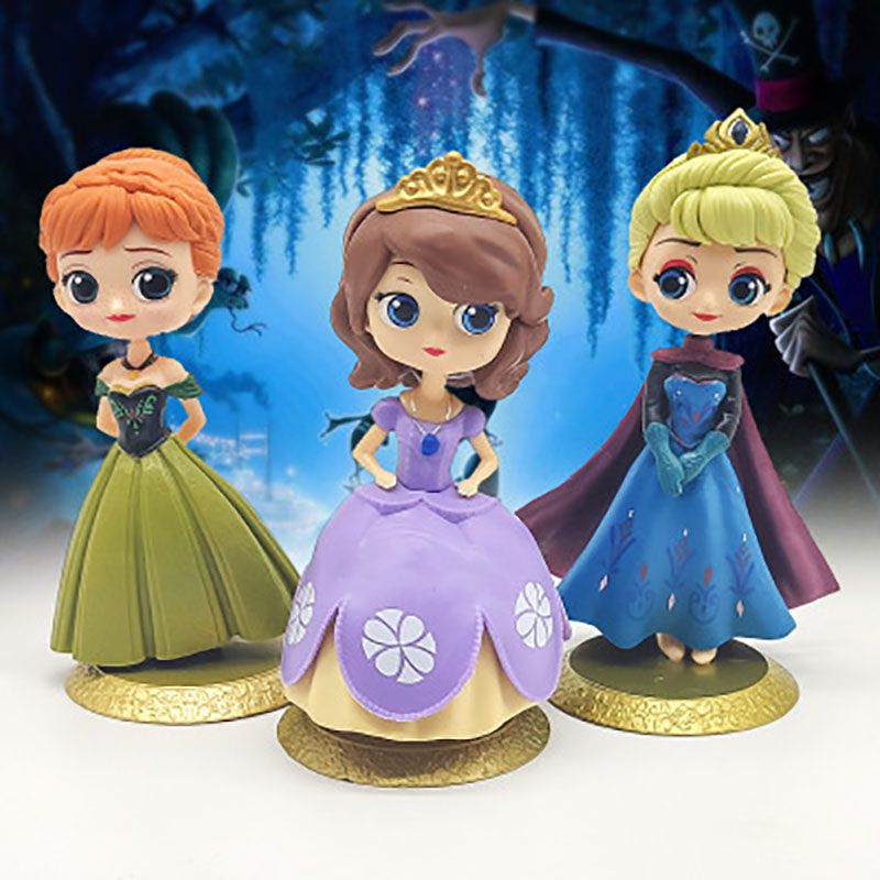 Princess Frozen Adorable Elsa And Anna Miniature Pvc Figures Perfect ...