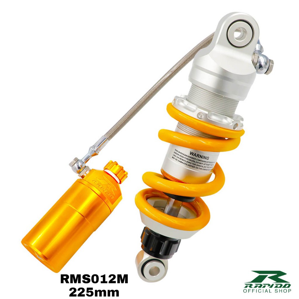 Rapido Heavy Duty Adjustable Gas Monoshock with Flexible Hose Gold ...