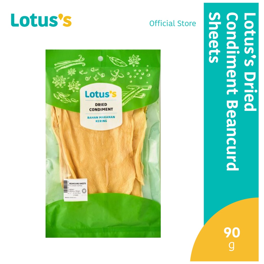 Lotus's Dried Condiment Beancurd Sheets 90g | Shopee Malaysia