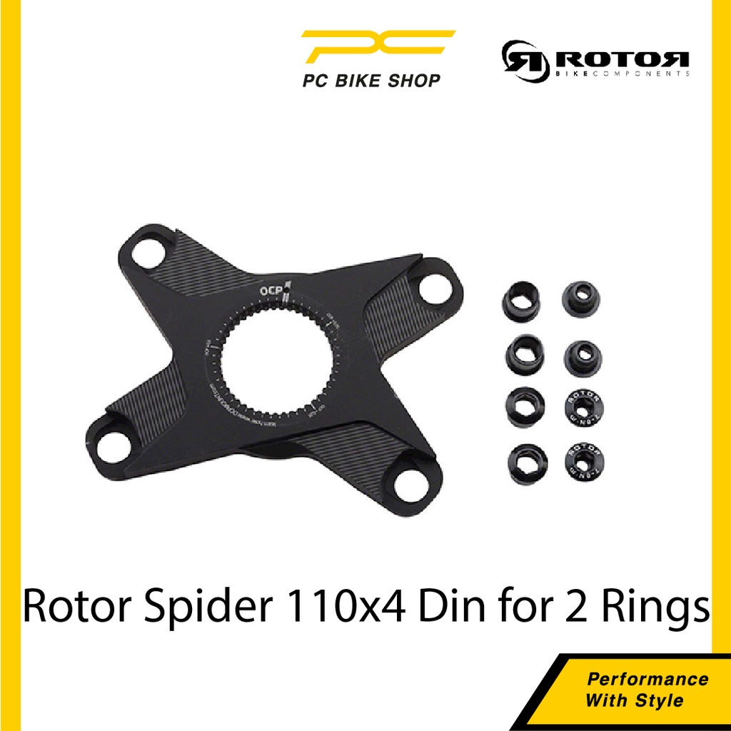 ROTOR SPIDER ROAD BCD110x4 DIN FOR 2 RINGS(ONLY FOR ROTOR CHAINRING) Chainring Cycling Road Bike ...
