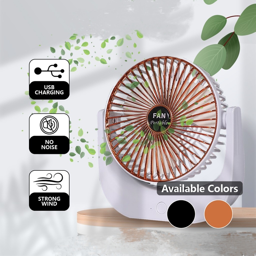 Touch Smart 120° Rechargeable Fan Folding Intelligent Fan Desktop USB ...