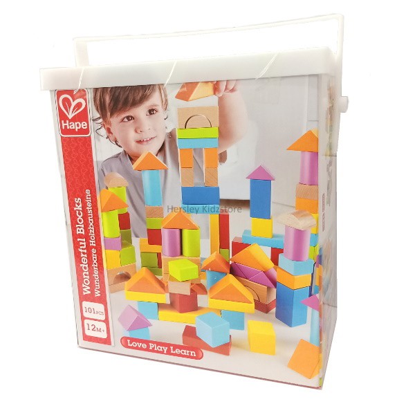 Hape 8247 Wonderful Beech Block Set - 101 Pcs | Shopee Malaysia