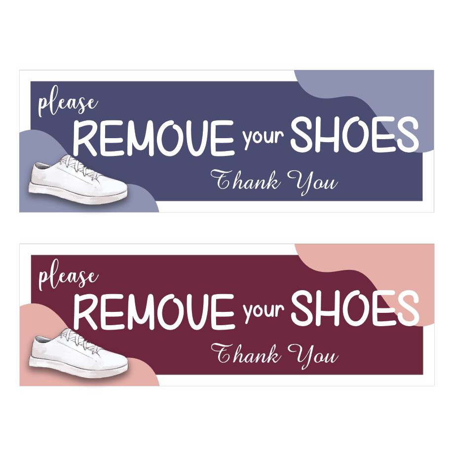 Please Remove Your Shoes Sign Printable DECORATIVE METAL SIGN Please