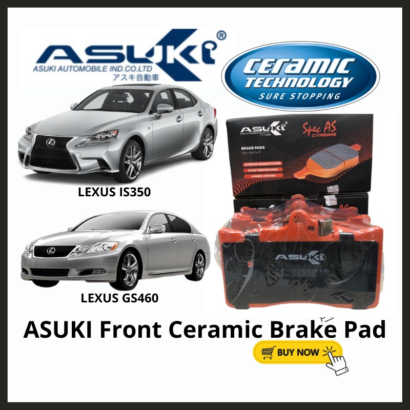 ASUKI Front Brake Pad Lexus LS350 LS430 GS250 GS300 GS350 GS430 GS460 ...