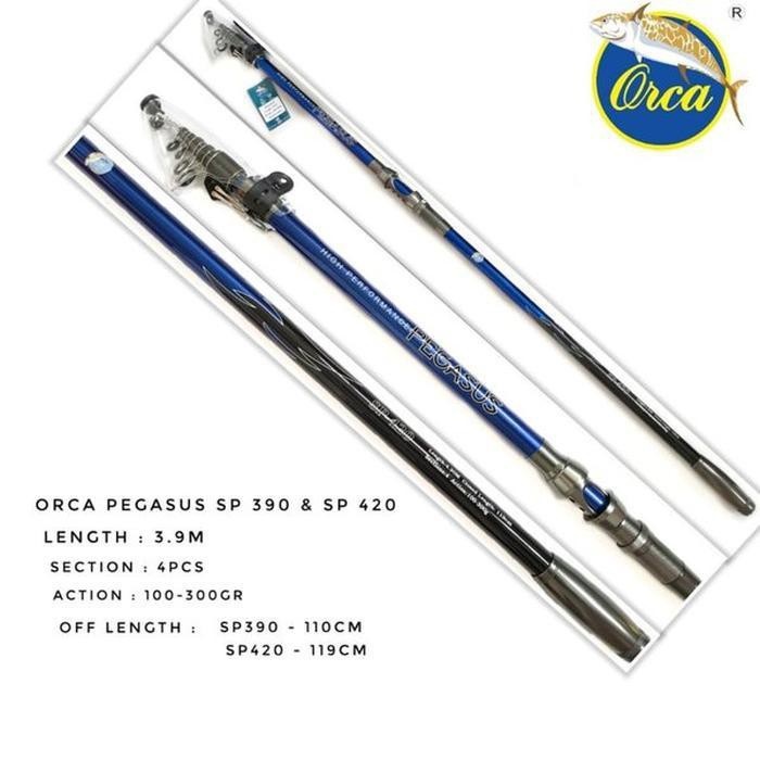 Orca Pegasus Carbon Fuji and Non Fuji Rigid Antenna Sea Fishing Rod ...
