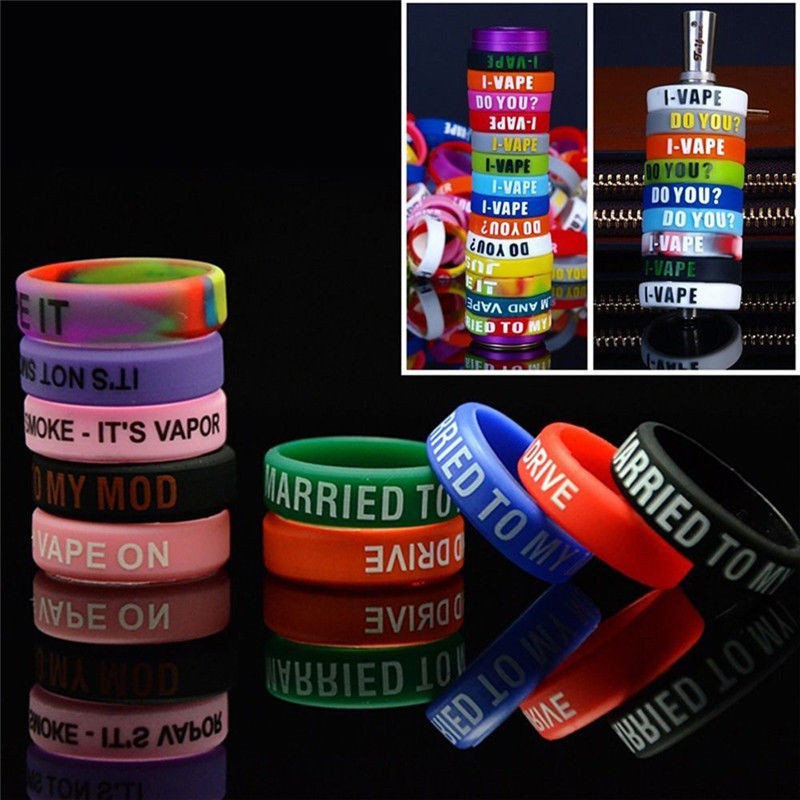 Vape Rings Silicone Anti Slip Band Bands for RBA Mechanical Mods ...