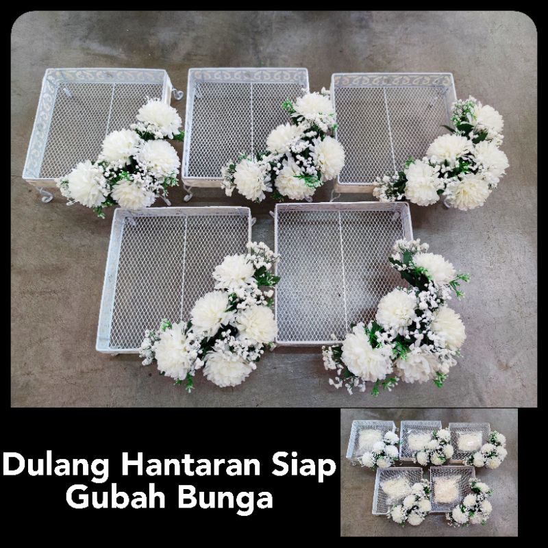 Dulang hantaran Siap Gubah Bunga Sekali/hantaran khawin tunang (5 ...