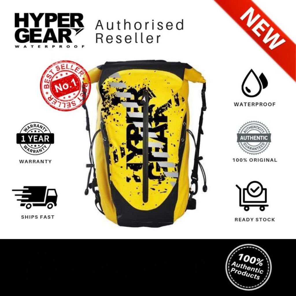 Hypergear DryPac Pro Gold 30 Special Edition - Yellow Backpack / (100% ...