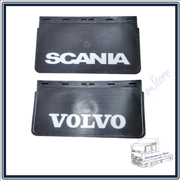 [READY STOCK] VOLVO SCANIA MUDFLAP / MUDGUARD PVC 15"X26" LORRY ...
