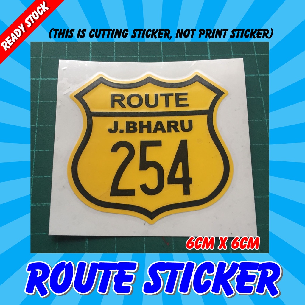 Sticker Pelekat Route Aksesori Motor Tampal Cover Set Helmet Dua Lapis ...