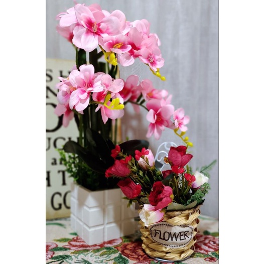 COMBO BUNGA ORKID TIRUAN BUDGET ( Ready stock) | Shopee Malaysia