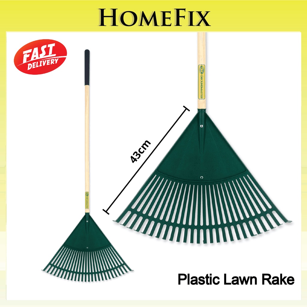 2022 Plastic Lawn Rake Head Without Handle / Kepala Pencakar Rumput ...