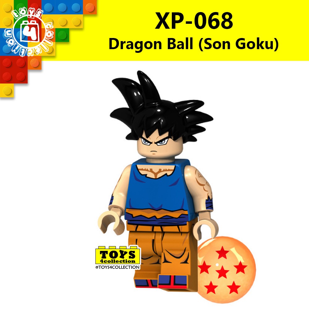 XP068 Dragon Ball Z Son Goku Minifigures Block Compatible Building ...