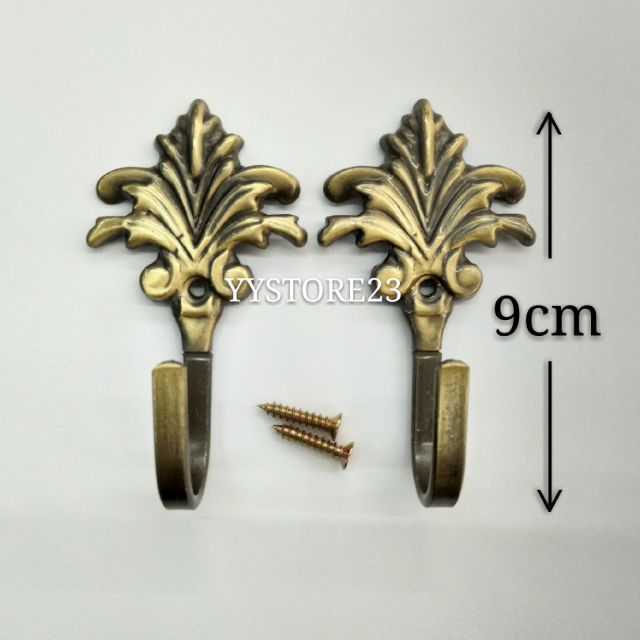 Cangkuk pengikat tali curtain tiebacks hook, penyangkut langsir ...