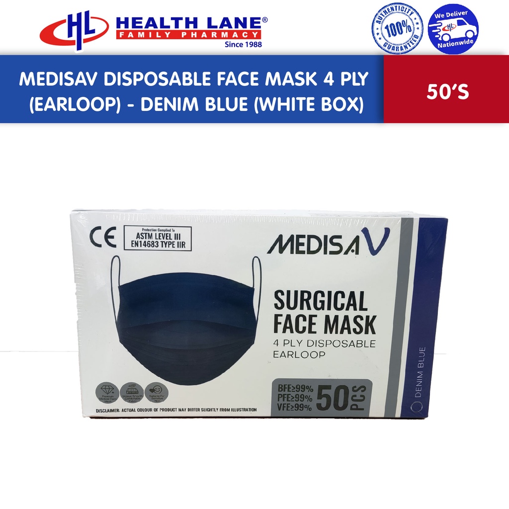 Medisav Disposable Face Mask (50's) | Shopee Malaysia
