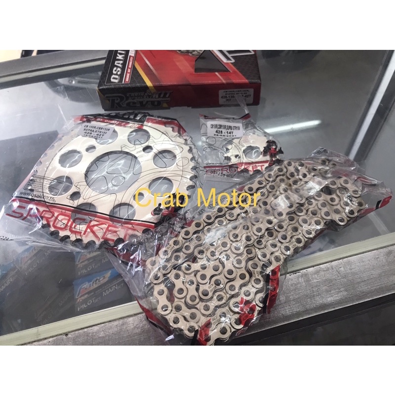 OSAKI Revo Sprocket Set RS150 / Supra GTR 150 / CBR 150 V1/V2 | Shopee ...