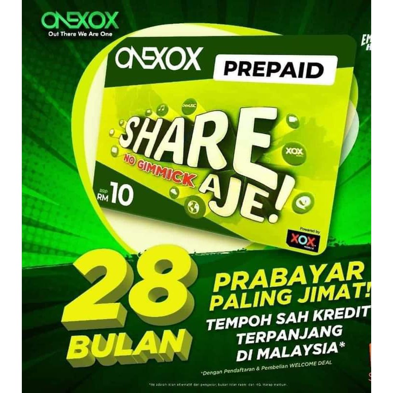 JOM DAFTAR ONEXOX PREPAID (READY STOCK) | Shopee Malaysia