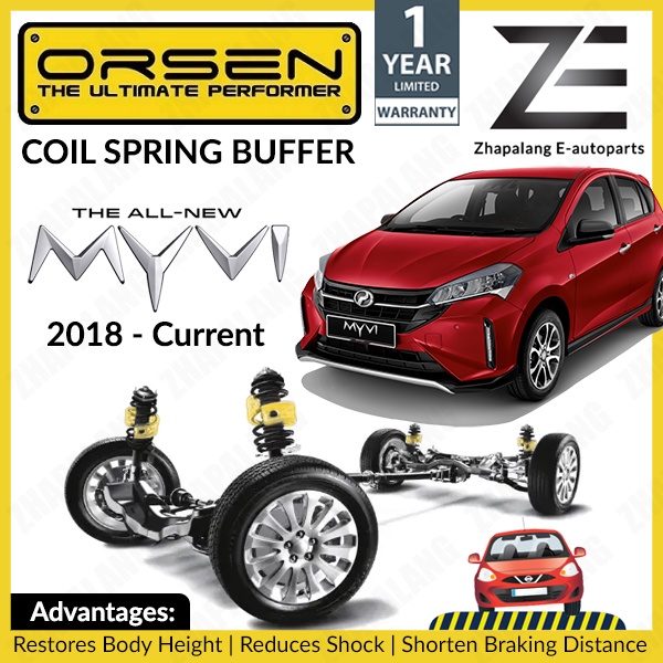 ORSEN CAR COIL SPRING BUFFER POWER CUSHION Perodua Myvi 3rd Gen M800 ...