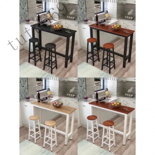 hot new 100*40*100cm Simple Long High Table Bar White Black Table Home ...