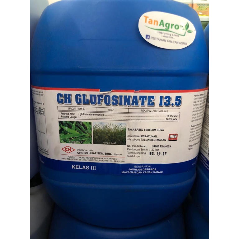 👉🏻ORIGINAL👈🏻 Herbicide CH Glufosinate 13.5 (A.i glufosinate - ammonium ...