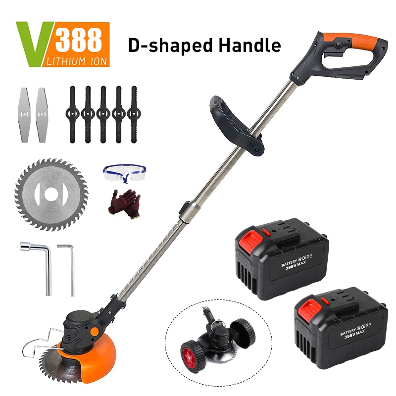 388V Mesin Rumput Bateri Elektrik Mesin Potong Rumput Mini Grass Cutter ...