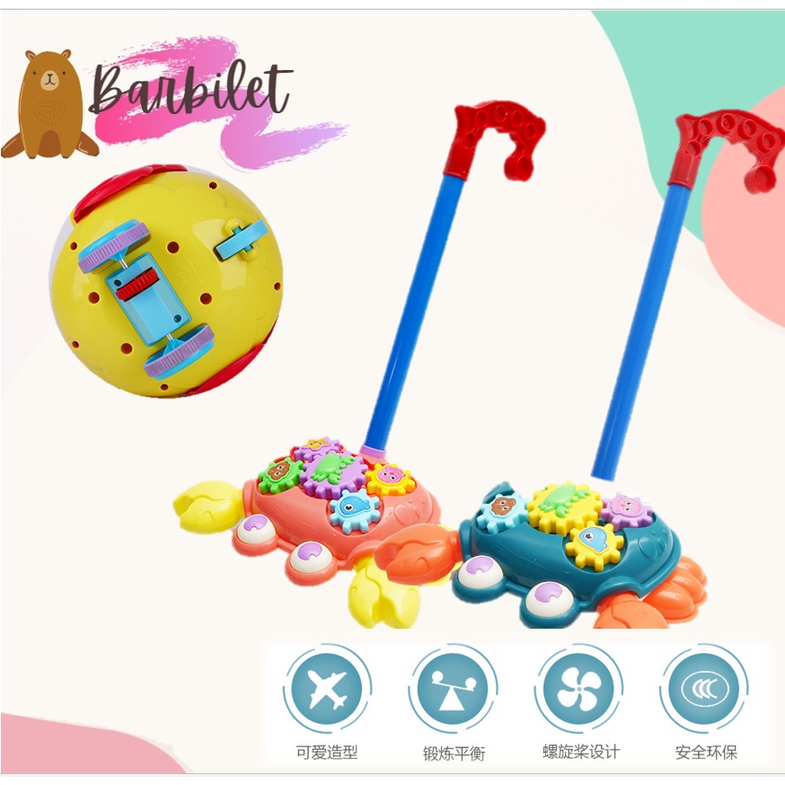 Baby Push and Pull Toys Wheel Car Walker Early Learning Toys Hand ...