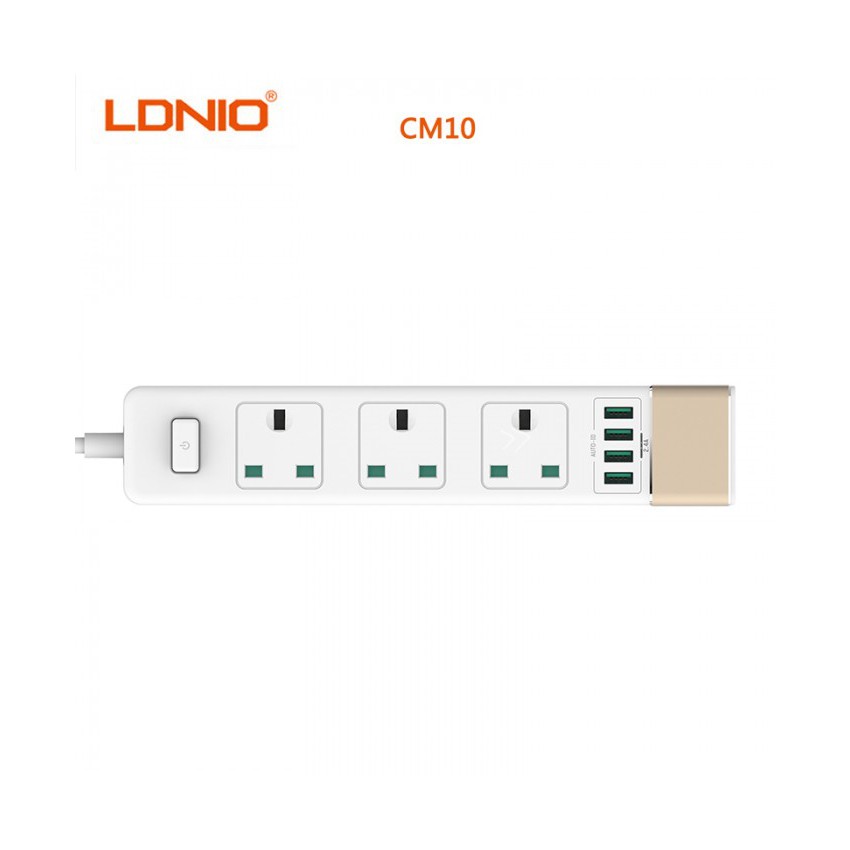 LDNIO 100% Original SK3460 Multiple Extension Plug 3 UK Power Socket 4 ...